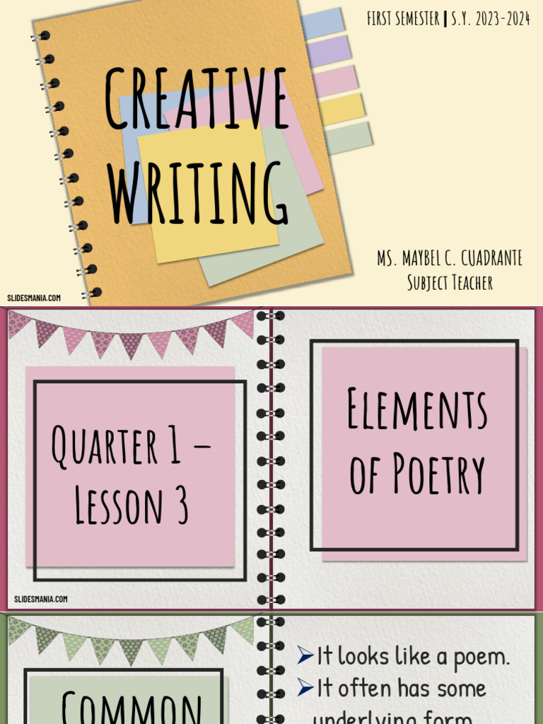 Elements and Features of Poetry | PDF | Poetry