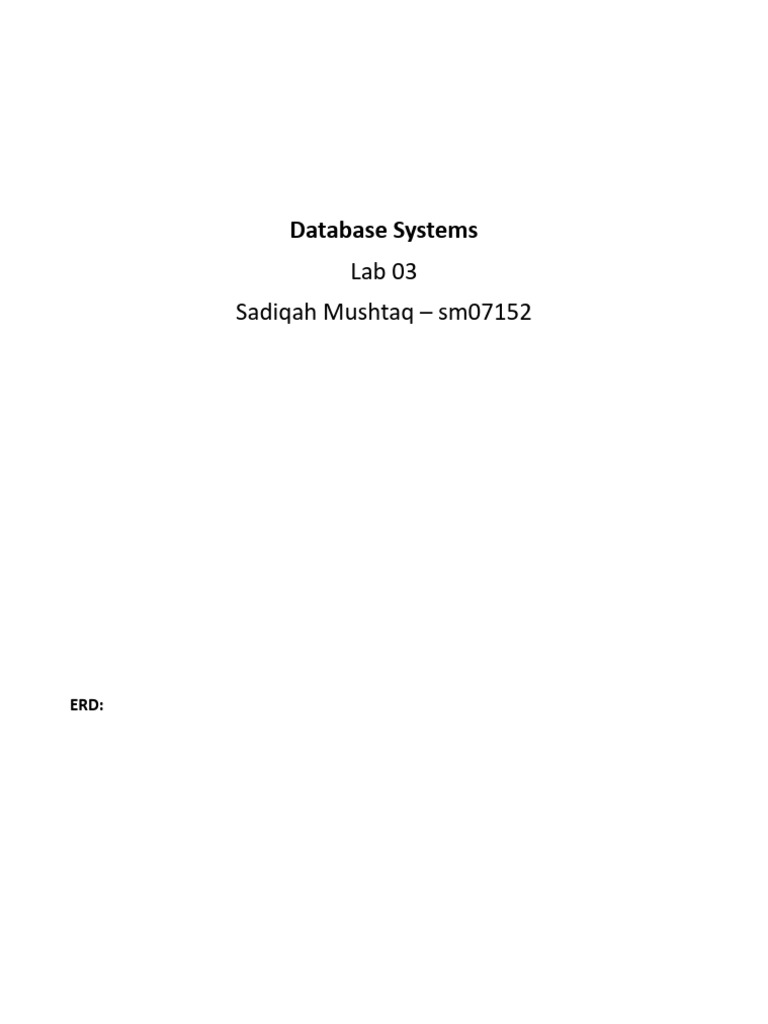 Database Systems Lab Guide | PDF | Games & Activities | Computers