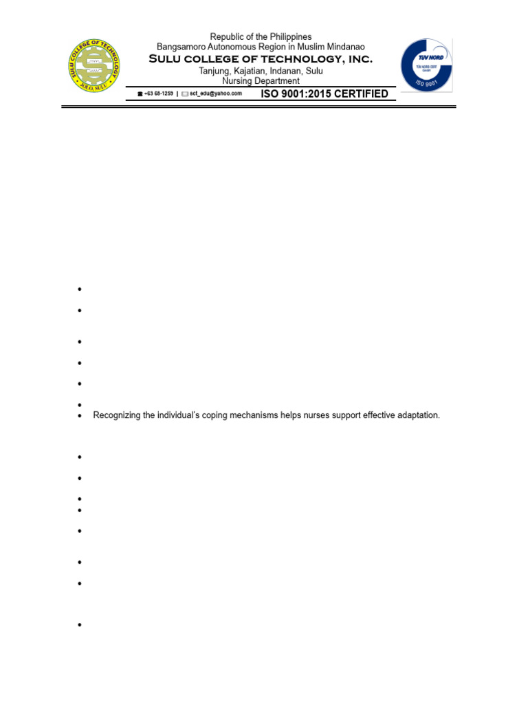 Ncm 100 Midterm Lec 2 | PDF | Nursing | Communication