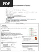 LE - Q2 - Mathematics 7 - Week 4 - v.2 | PDF | Volume | Area