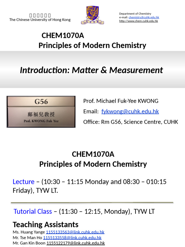01 Lecture | PDF | Significant Figures | Chemistry