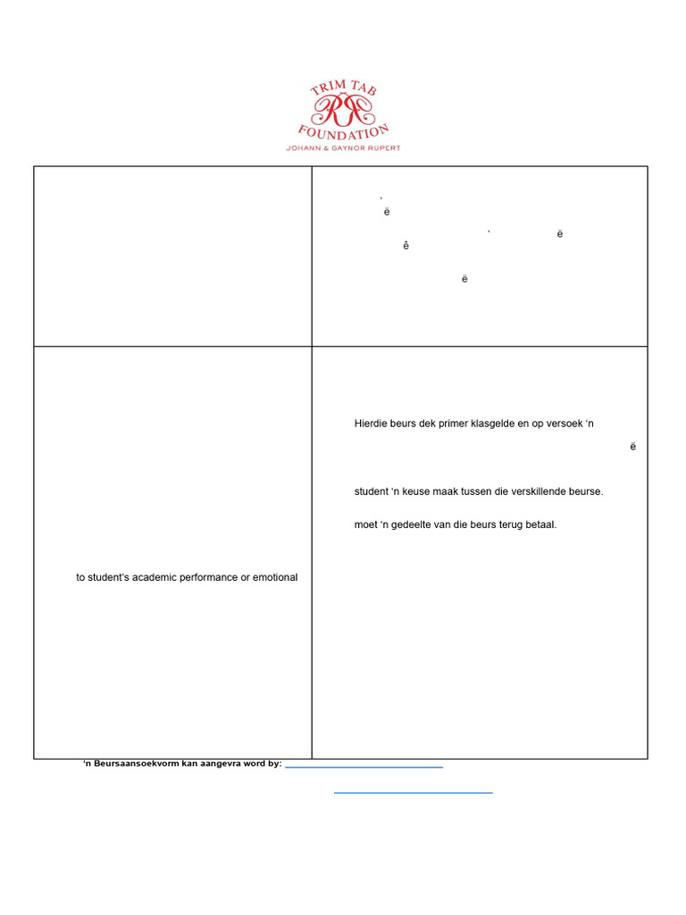 Rupert Foundation Bursary 2025 Guide | PDF