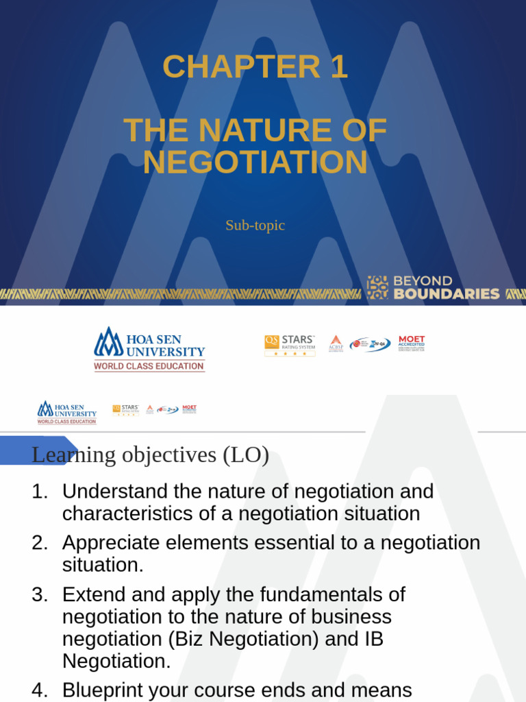 C1.The Nature of Negotiation | PDF | Negotiation | Conflict (Process)