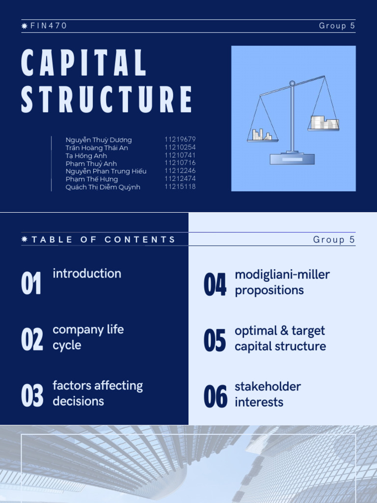 Capital Structure - Group 5 - PDF | PDF | Capital Structure | Cost Of Capital