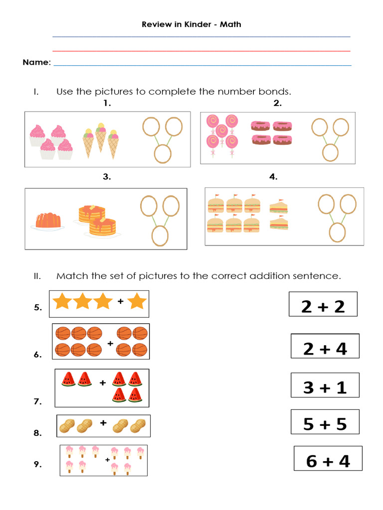 q2 Kinder Math Review | PDF