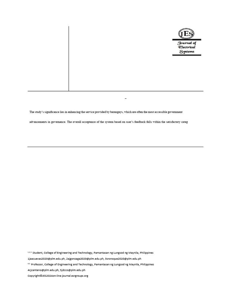 Barangay Information System | PDF | Usability | Data Analysis