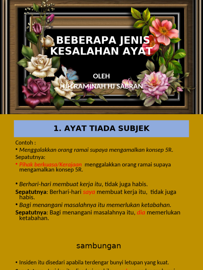 Kesalahan Ayat KKBM | PDF