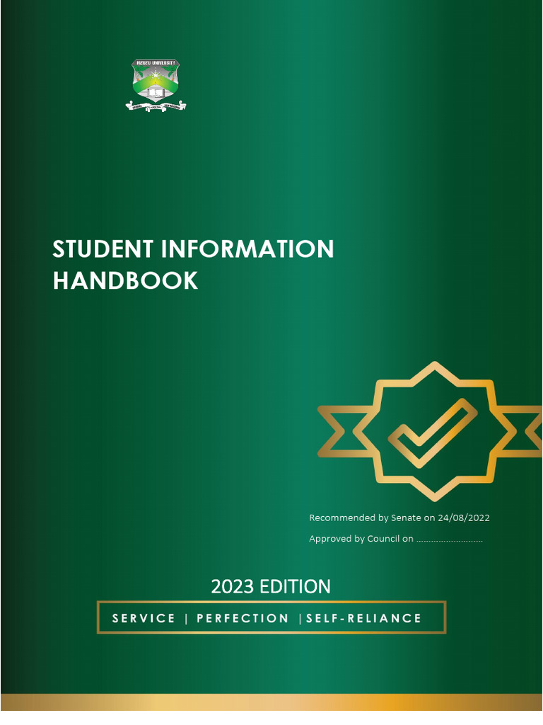 Student Information Handbook - 2023 Edition | PDF | University | Academic Dishonesty