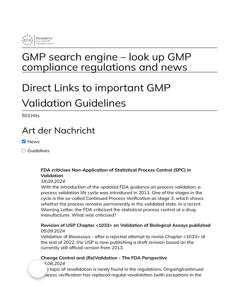 Validation News | PDF | Food And Drug Administration | Pharmacology