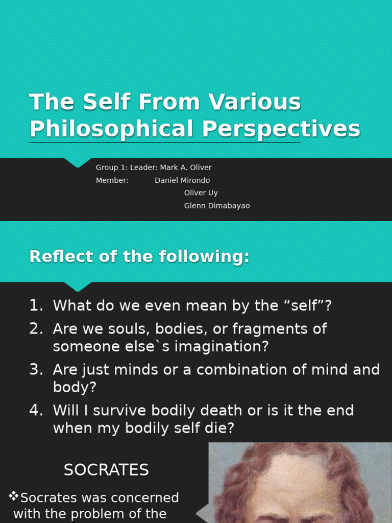 The Self From Various | PDF | Philosophy Of Self | Soul