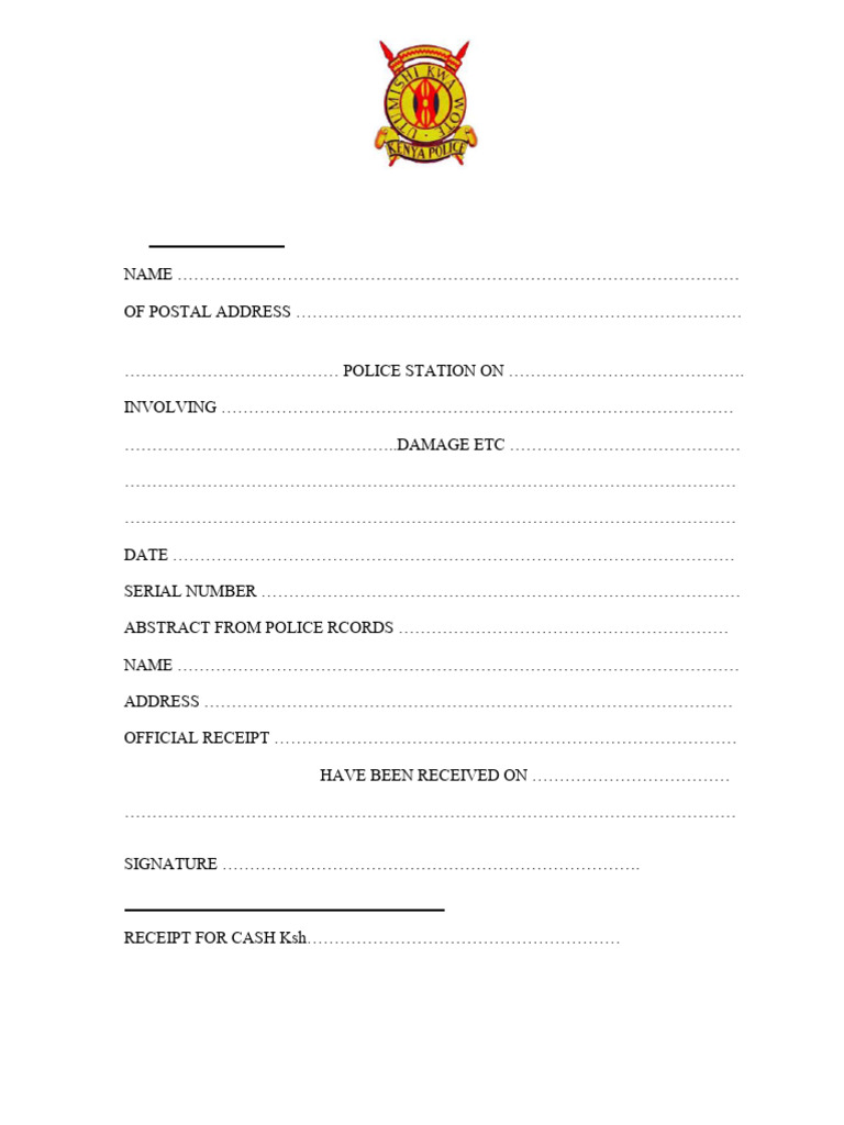 Abstract - The Kenya Police | PDF | Law