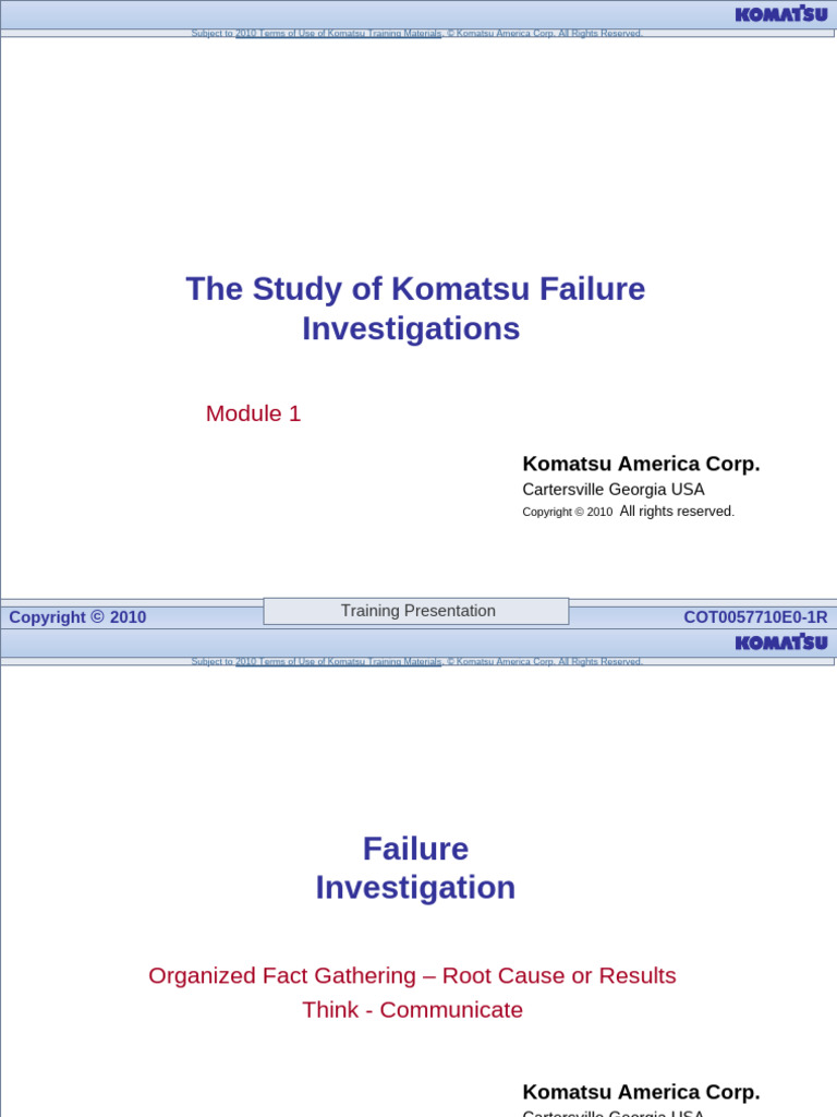 01 - Introduction To The Study Failure Investigation Ep New Form | PDF ...