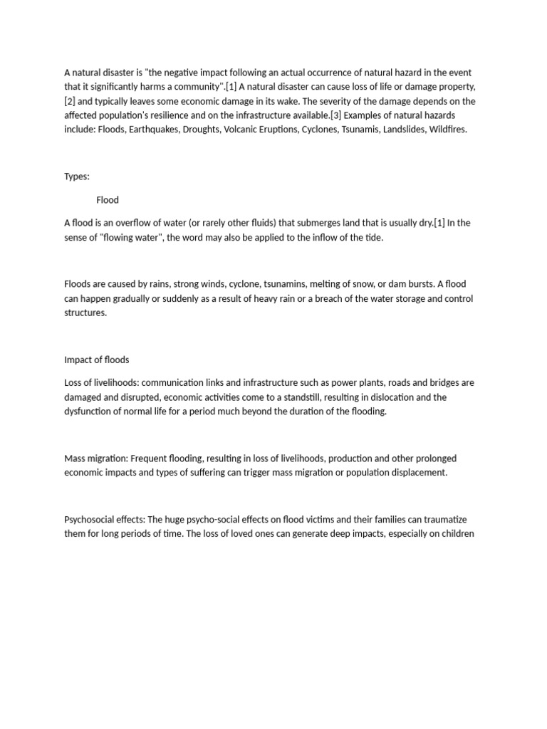 Natural Disasters Script | PDF | Natural Disasters | Volcano