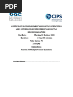 Cips Level 2 Cert Syllabus | PDF | Procurement | Supply Chain