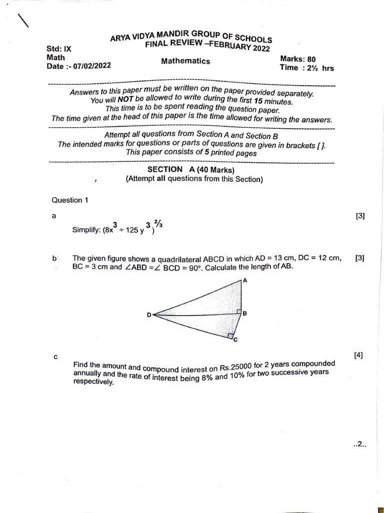 Math Final Review | PDF | Area | Euclidean Plane Geometry