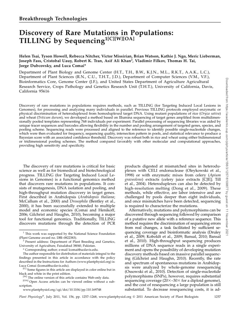 2011-Discovery of Rare Mutations in Populations-Tilling by Sequencing ...