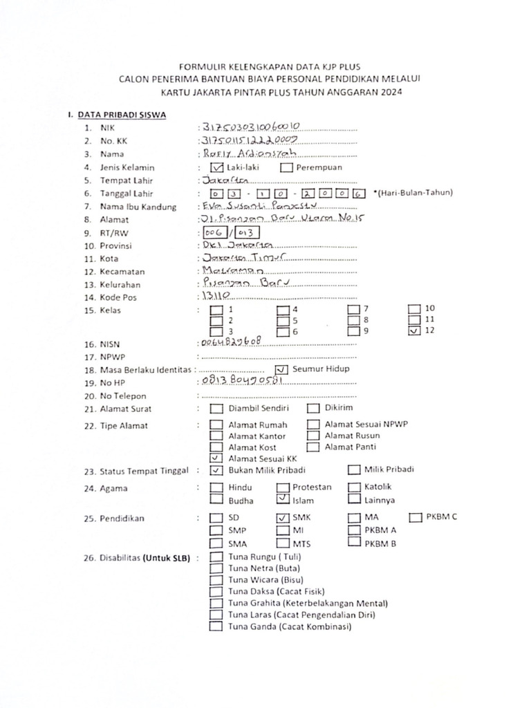 Formulir 3 Halaman | PDF
