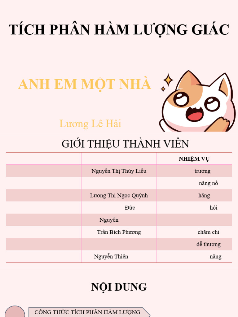 Tích Phân Hàm Lư NG Giác B N PDF | PDF