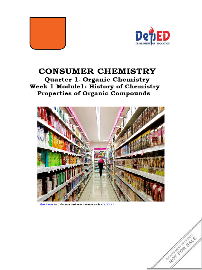 Q1 Wk1 Module1 Conchem SSElective | PDF | Chemical Compounds | Organic Compounds