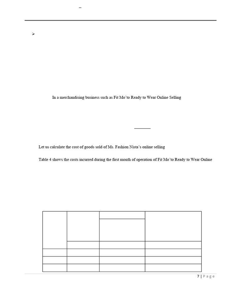 Entrep Quarter 2 Lesson 3 | PDF | Cost Of Goods Sold | Inventory