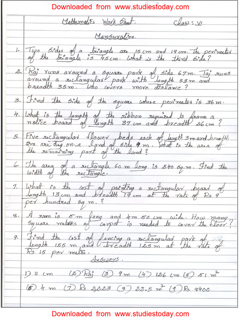 Class 10 Math Study Guide PDF | PDF