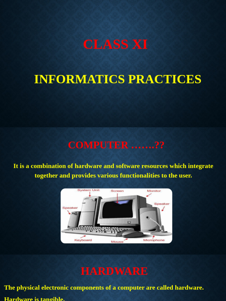 XI IP (1) | PDF | Central Processing Unit | Computer Hardware