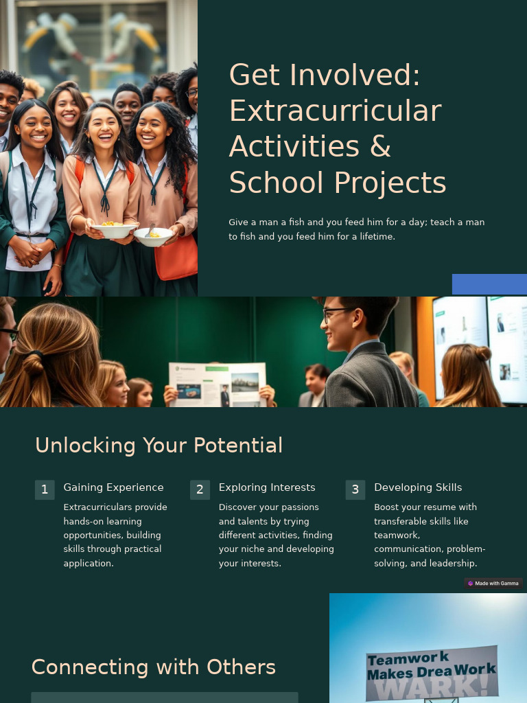Get Involved Extracurricular Activities and School Projects | PDF