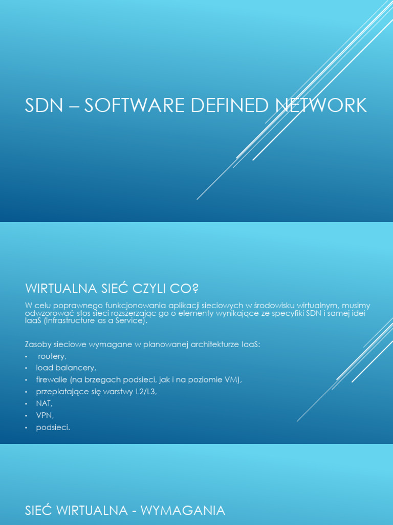 SDN Software Defined Network | PDF