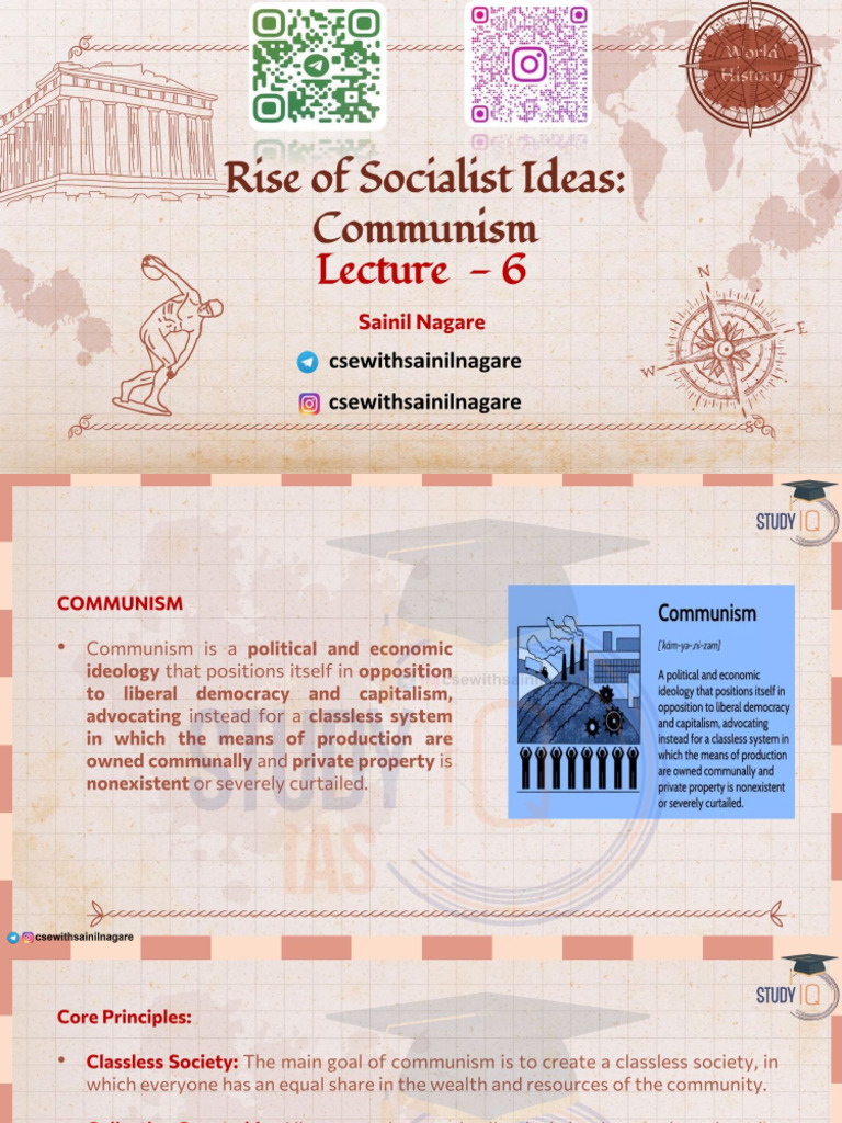 PPT Lecture - 6 (World History) - Communism | PDF