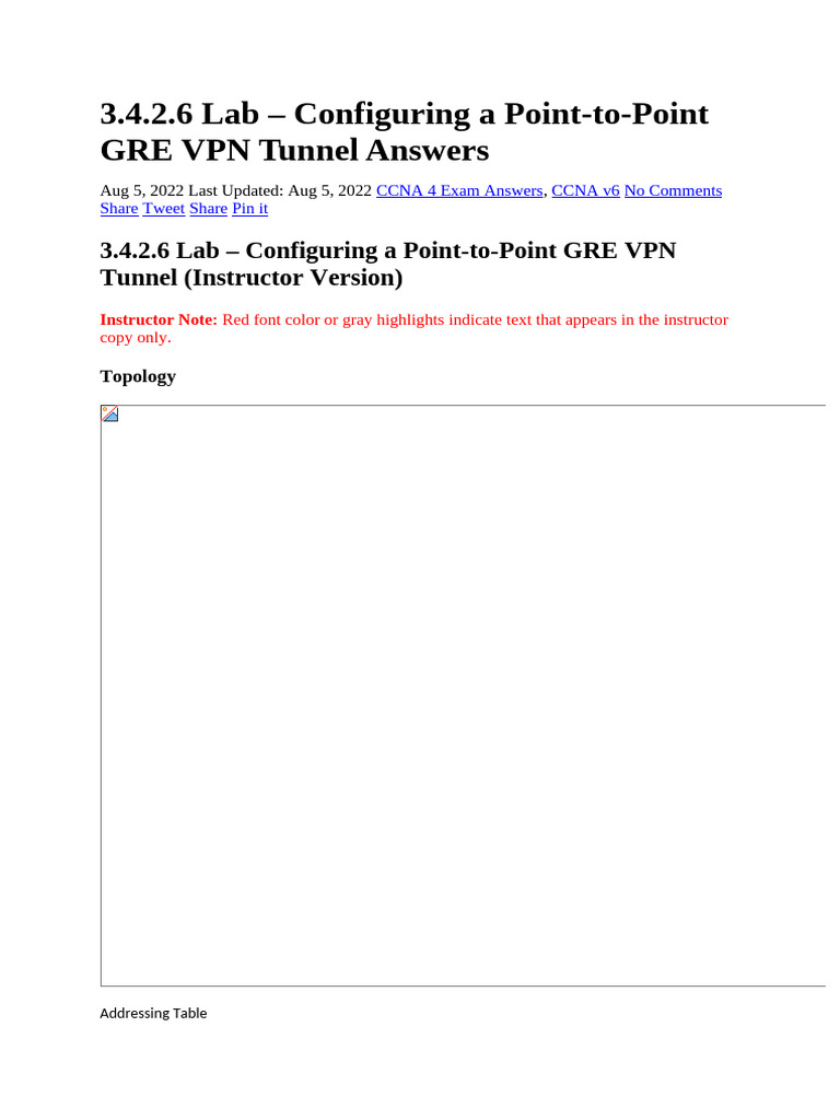 GRE VPN | PDF | Virtual Private Network | Router (Computing)