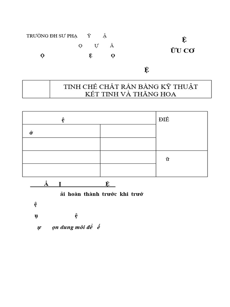 MẪU BÀI BÁO CÁO TN HHC (Bản có chỉnh khoảng cách để viết tay) (1) (1) -2-16 | PDF