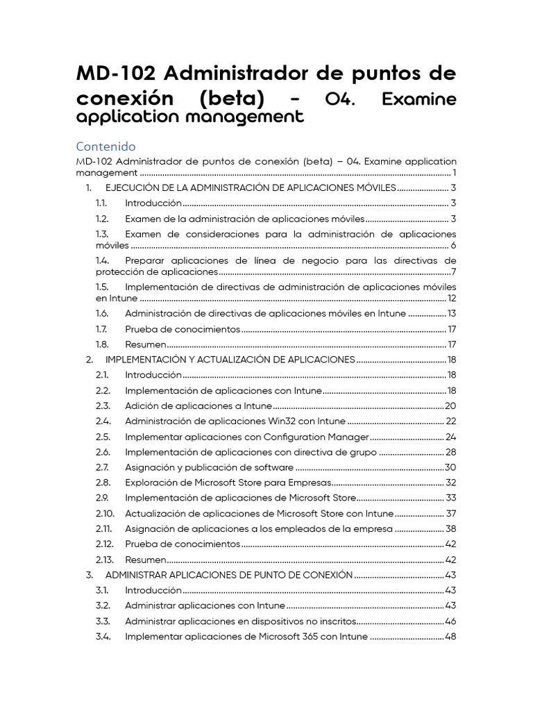 Gestión de Aplicaciones Móviles en Intune | PDF | Software de la aplicacion | Aplicación movil