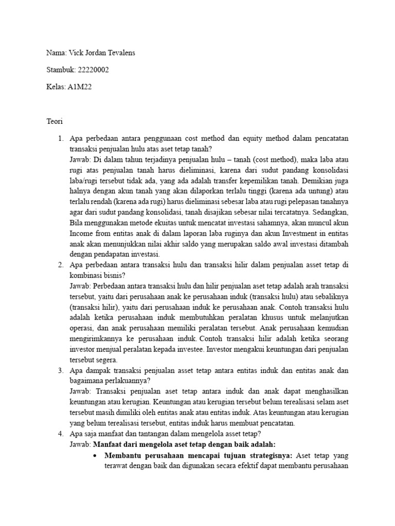 Akl Tugas Soal Jawab | PDF