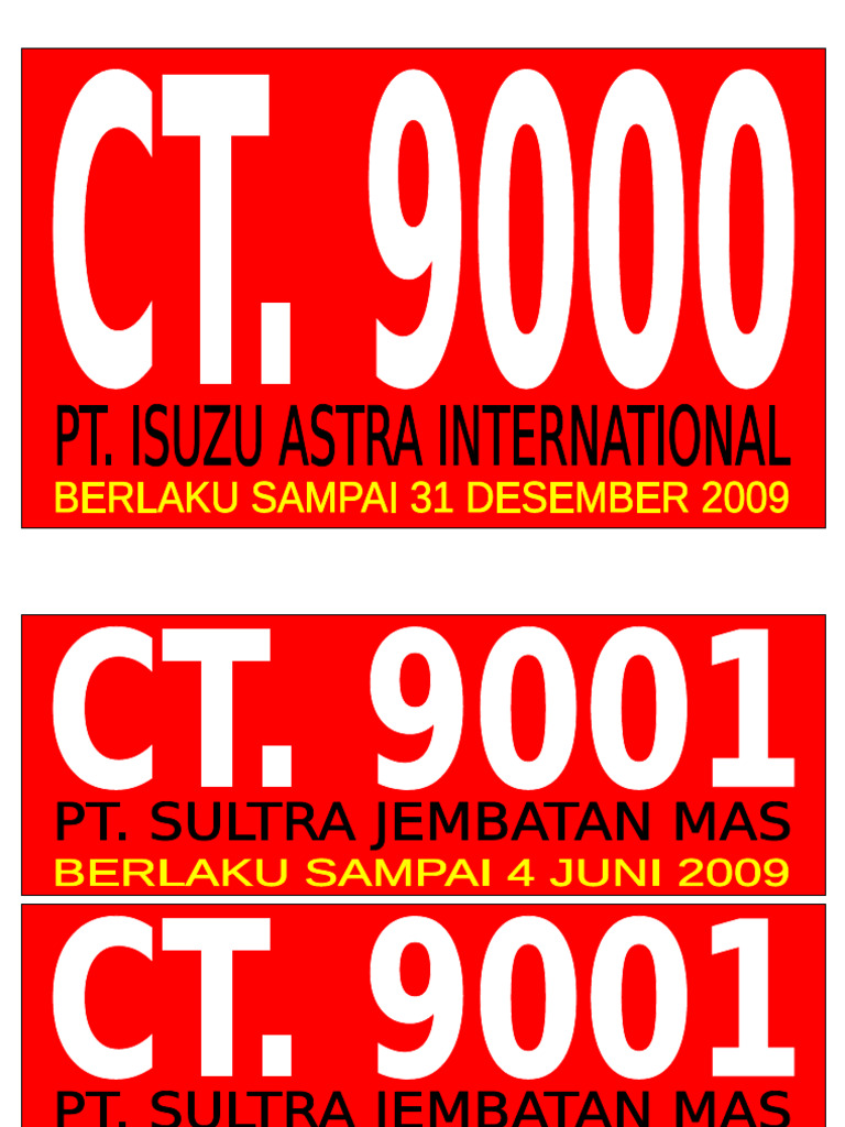 CT Sticker 2009 | PDF