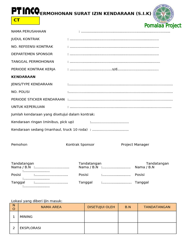 CT Request Form | PDF | Bisnis | Teknologi & Rekayasa