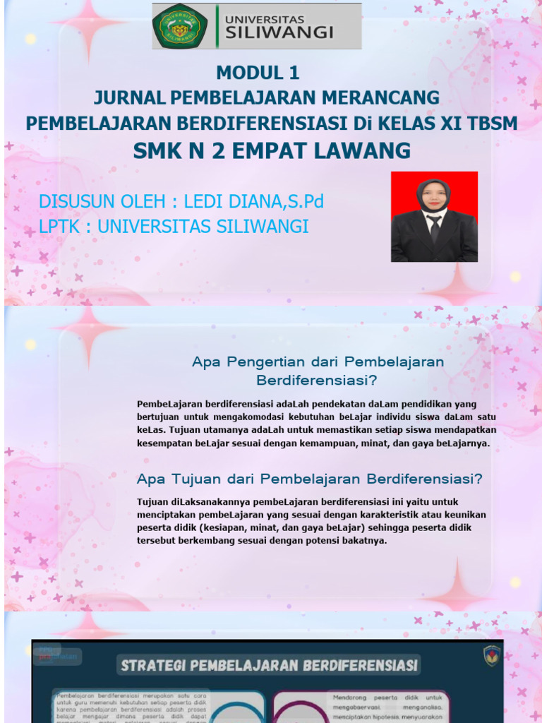 jurnal ledi modul 1 BSE | PDF