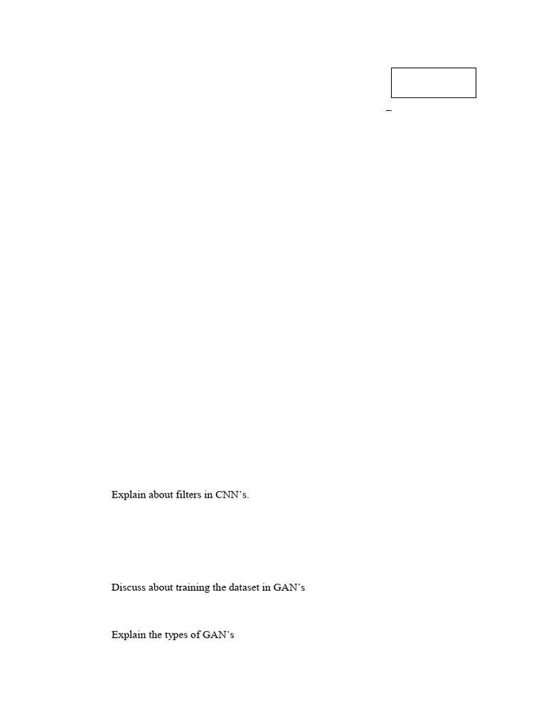 Deep Learning Techniques Exam Paper | PDF | Artificial Neural Network ...