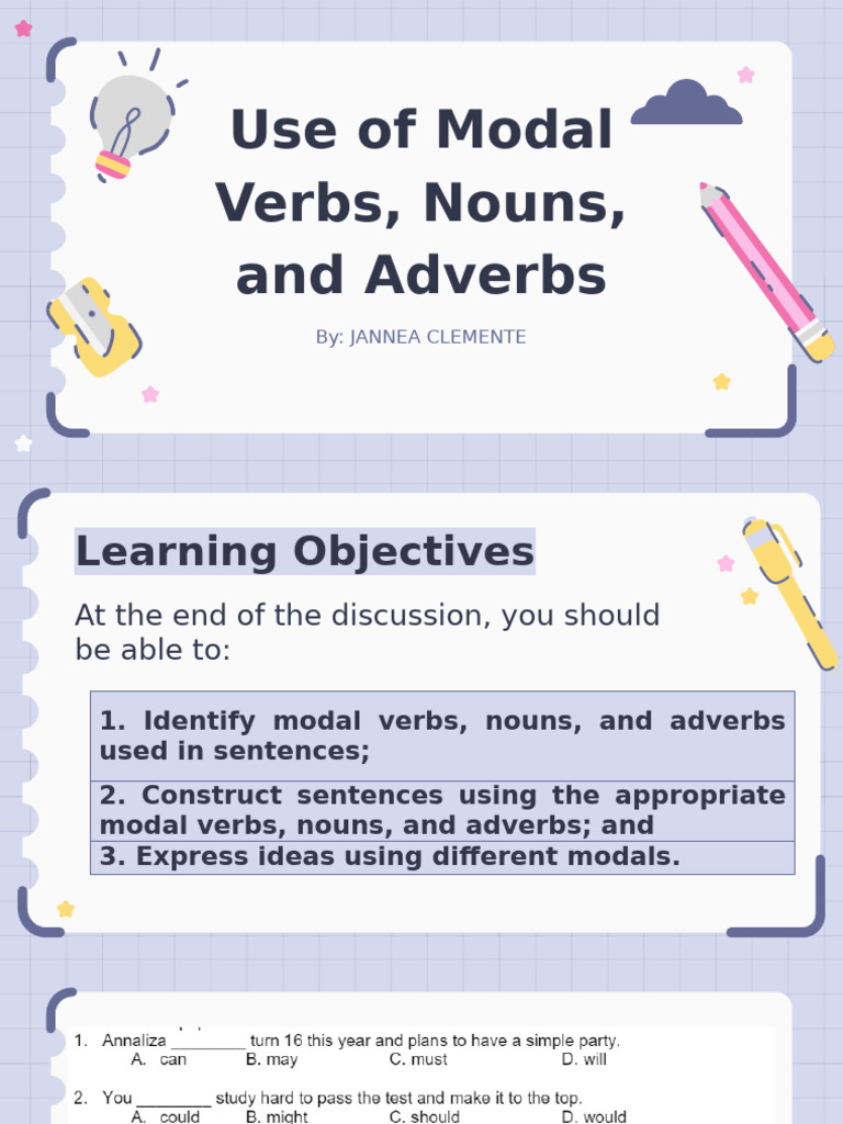 Mastering Modal Verbs and Nouns | PDF