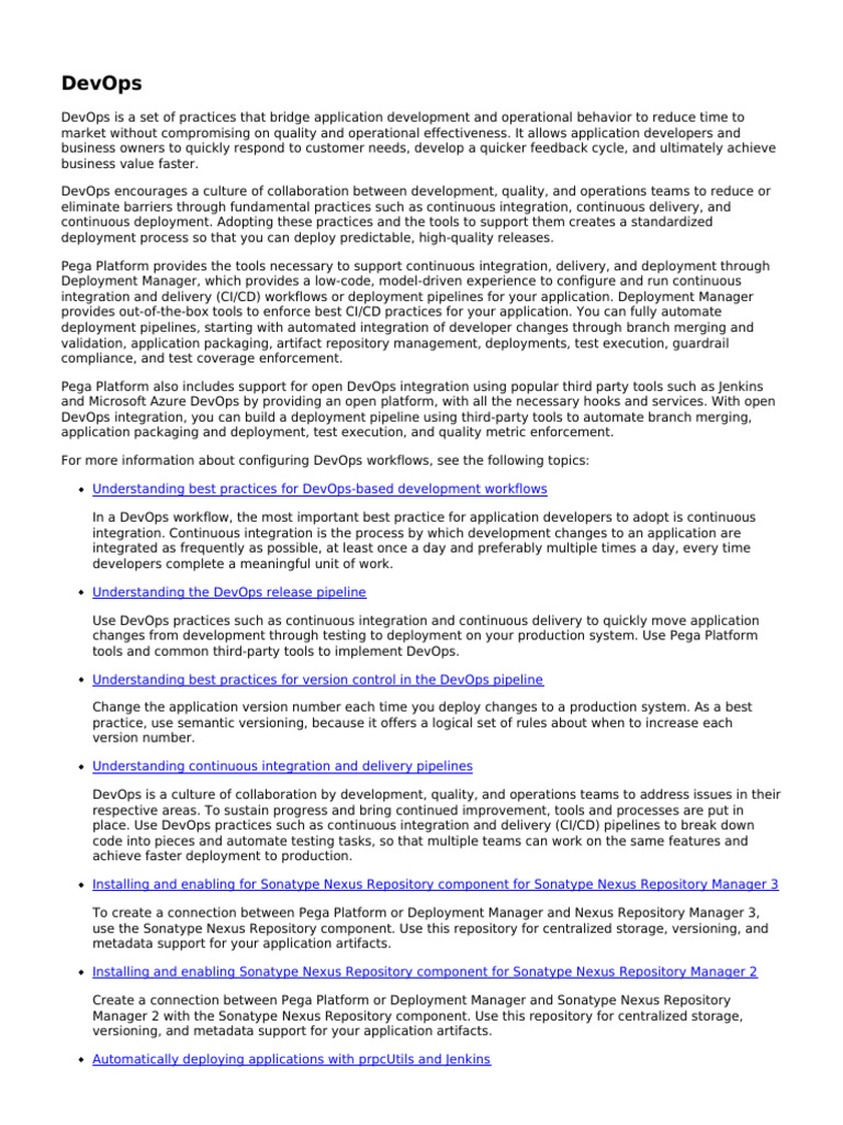 DevOps Pipeline Management Guide | PDF | Software Repository | Version ...