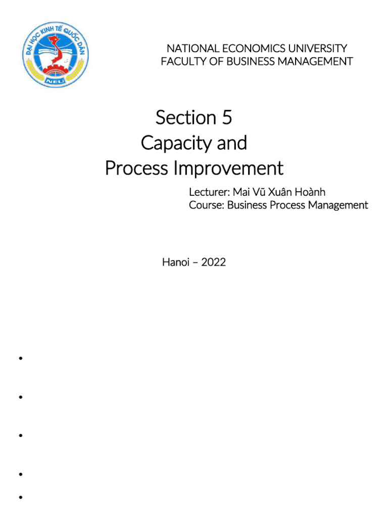 Business Process Management - Section 5 | PDF | Economies Of Scale ...