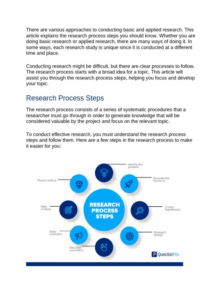 Stages of Research Process | PDF | Hypothesis | Experiment