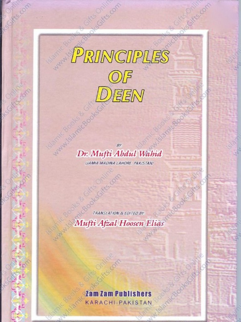 Principles of Deen by DR Mufti Abdul Wahid | PDF | Prophets And ...