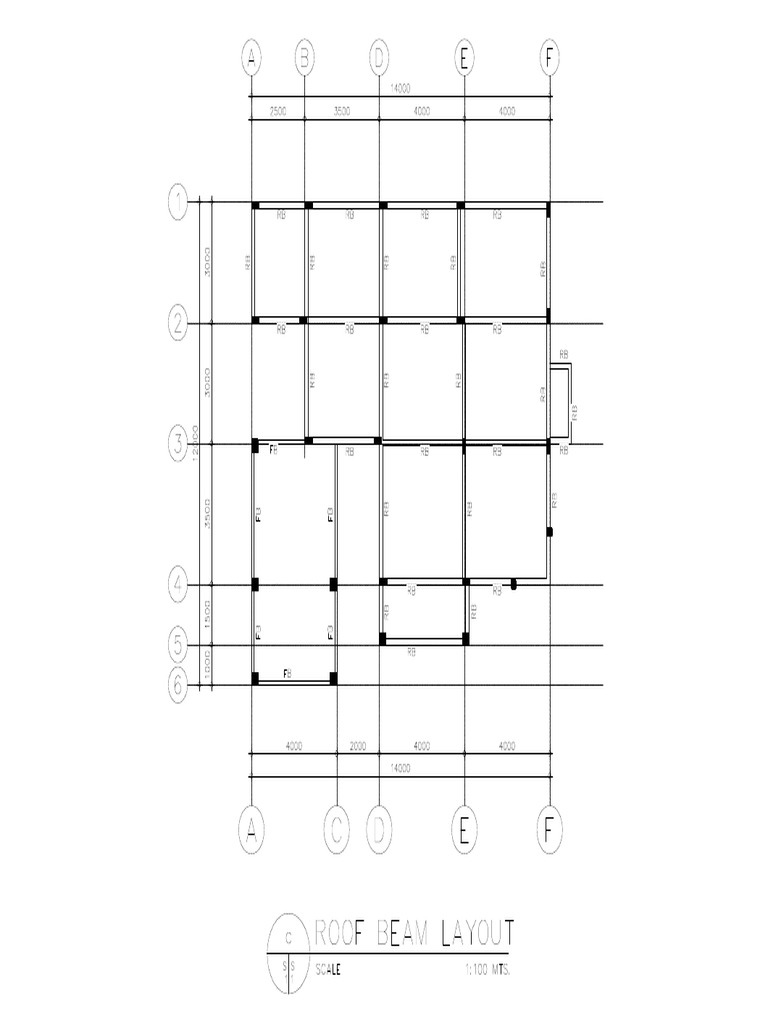 Roof Beam Layout | PDF