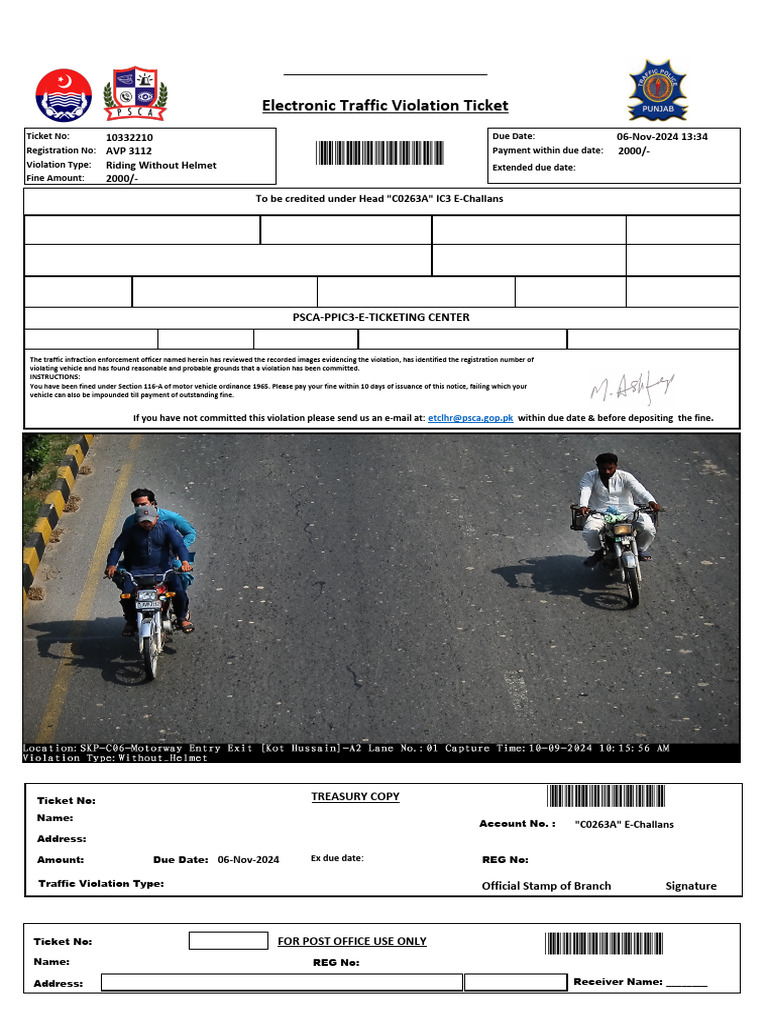 AVP 3112 | PDF | Traffic Ticket | Vehicles