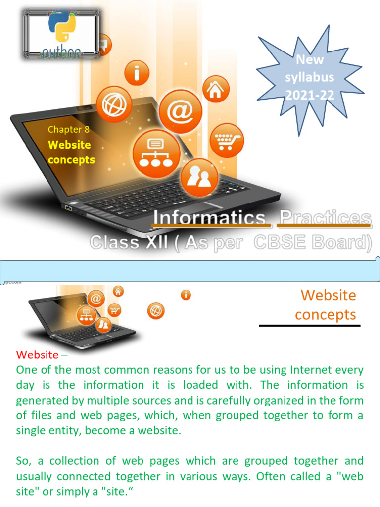 Website Concepts | PDF | World Wide Web | Internet & Web