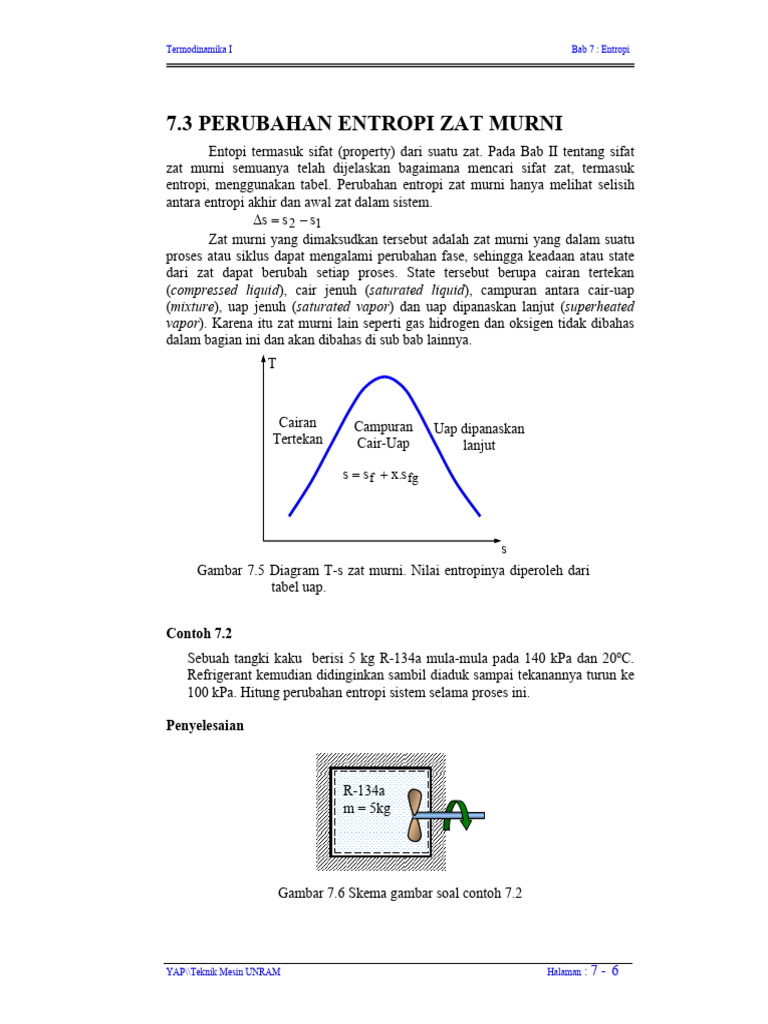 2 Perubahan Entropi Zat Murni | PDF | Sains & Matematika