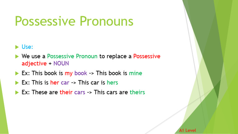 Possessive-Pronouns-Explanation-4 | PDF