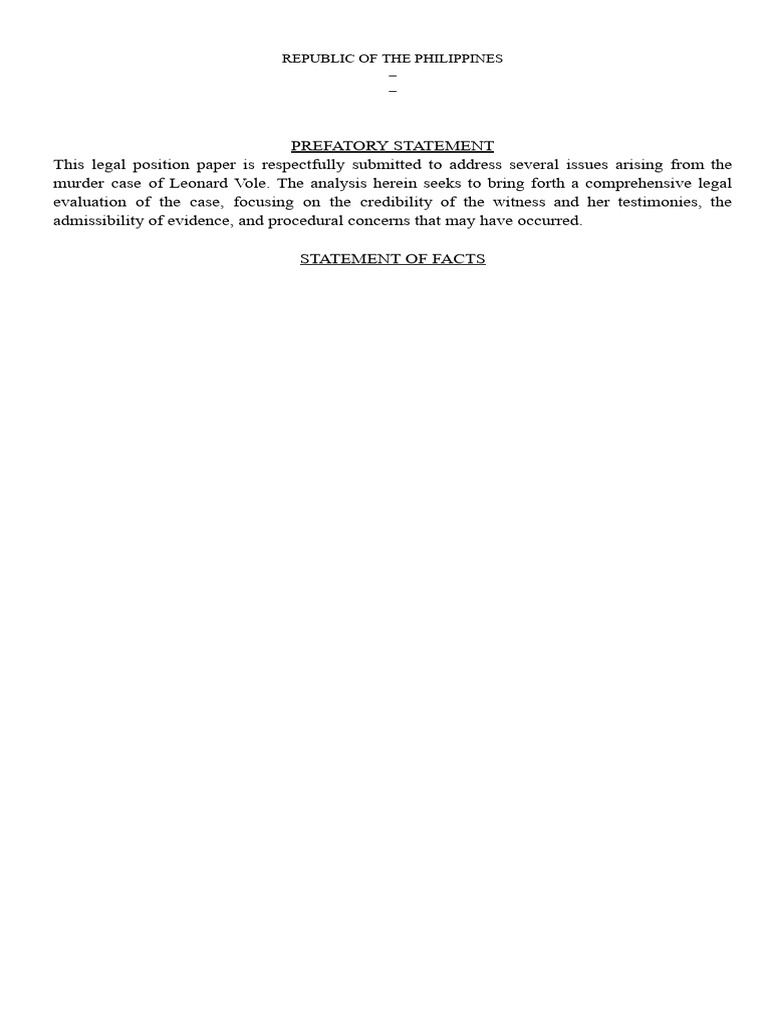 Legal Position | PDF