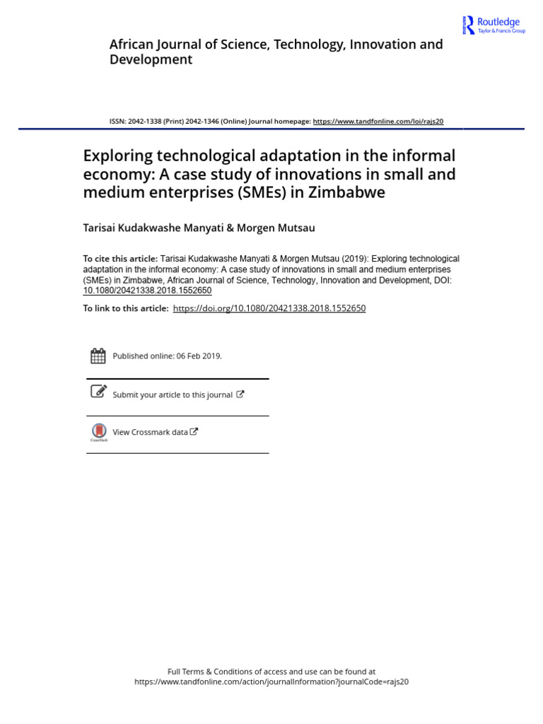 Exploring Technological Adaptation in TH | PDF | Innovation | Small And ...