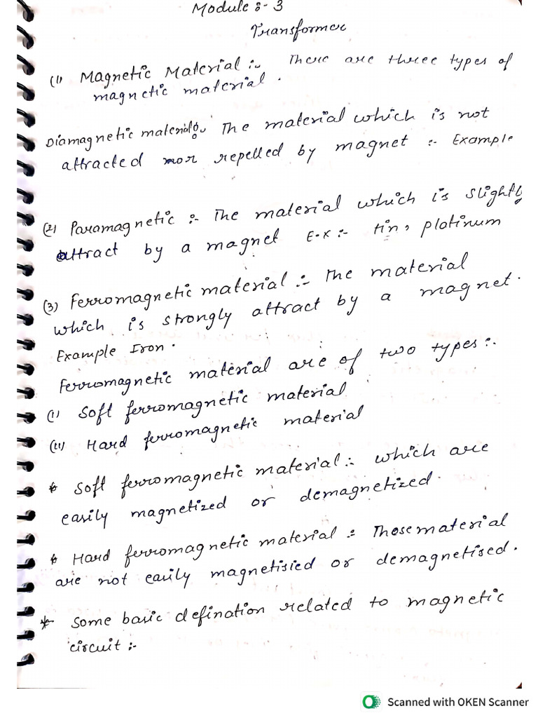 Electrical Unit 3 Transformer Pdf